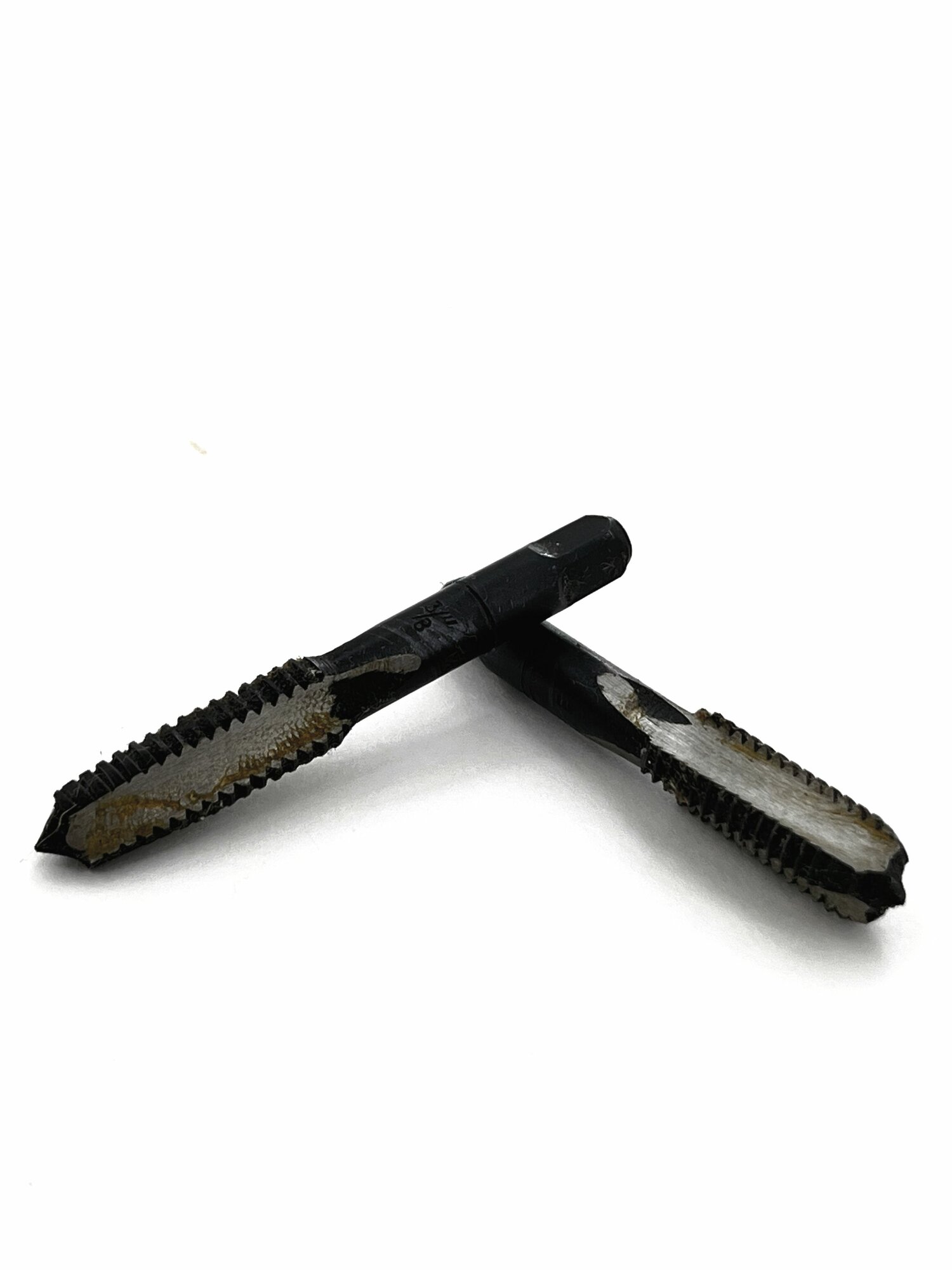 Метчик 3/8" - 16 ( 16 ниток/дюйм ) ручной дюймовый (Комплект 2 шт, СССР) - ГОСТ 3266-81