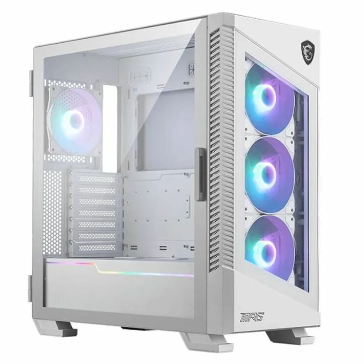 Компьютерный корпус MSI MPG VELOX 100R WHITE (306-7G18W22-809) белый - Midi Tower, ATX, Micro-ATX, Mini-ITX, USB 3.2 Gen 2 Type-C