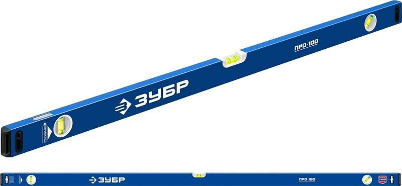 Уровень строительный 150см Зубр 34590-150 про, с усиленным профилем, Профессионал