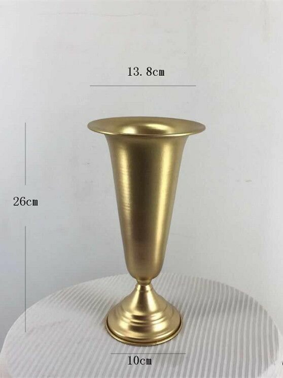 Ваза Fletiter, настольная, винтажная, железная, высота 30см, 1шт.