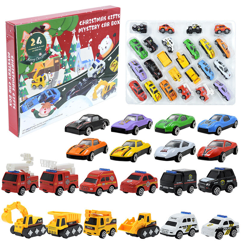 Адвент календарь, Автомобильные игрушки