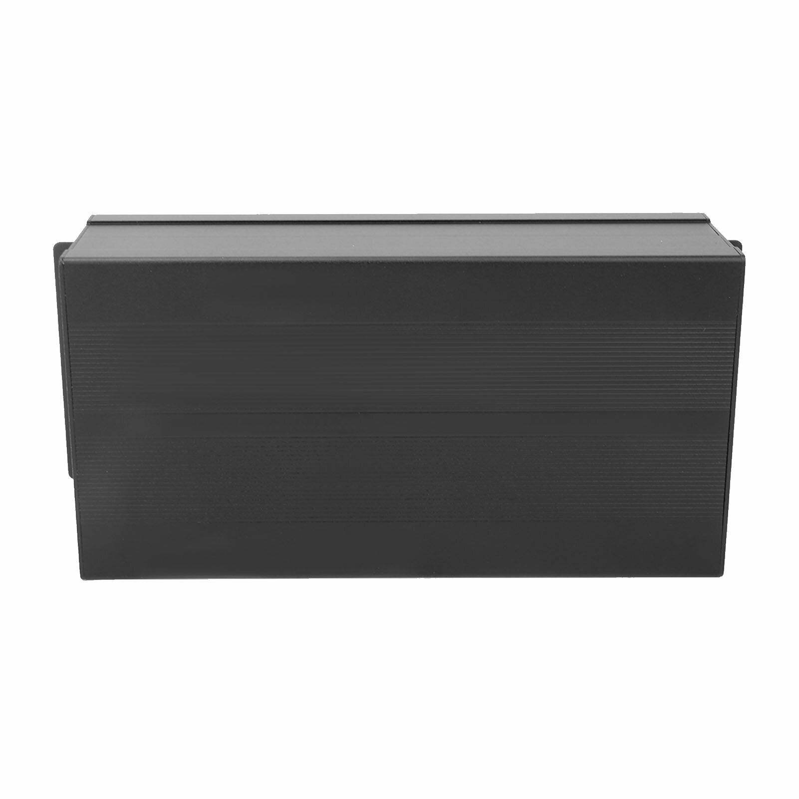 Коробка из алюминия для электронных плат DIY, корпус для охлаждения, песочно-черный цвет, изогнутая пластина — 2 штуки, ширина 55 мм, глубина 106 мм, высота 200 мм, комплект с направляющей и винтами