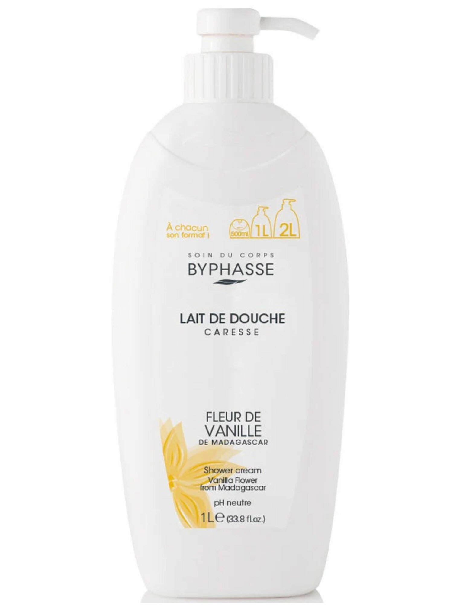 BYPHASSE Гель для душа Vanilla Flower (1000 мл)