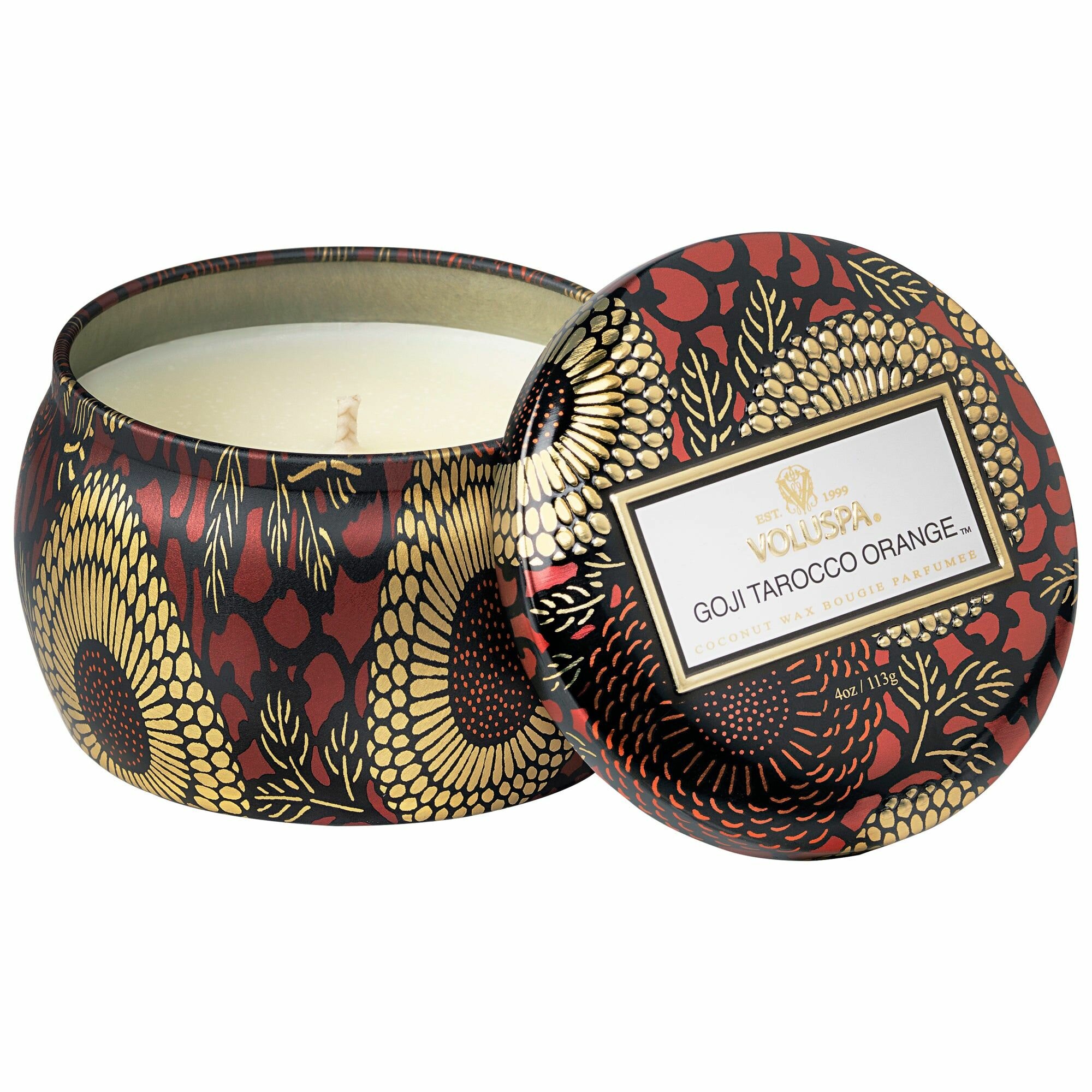 VOLUSPA Ароматическая свеча Китайская ягода и красный апельсин (Goji Tarocco Orange) 113 гр