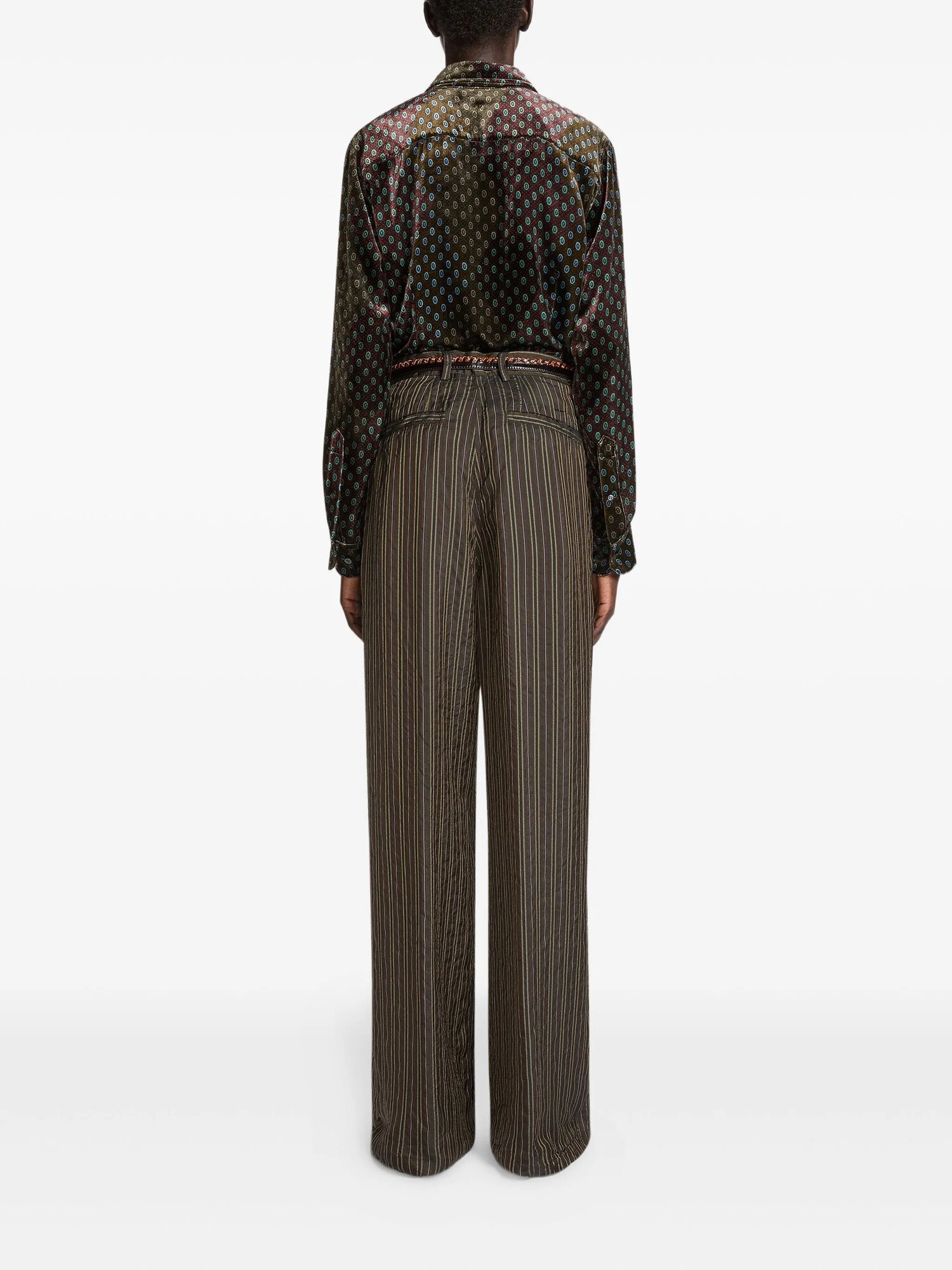 Брюки классические Dries Van Noten, размер 36, коричневый — фото 1