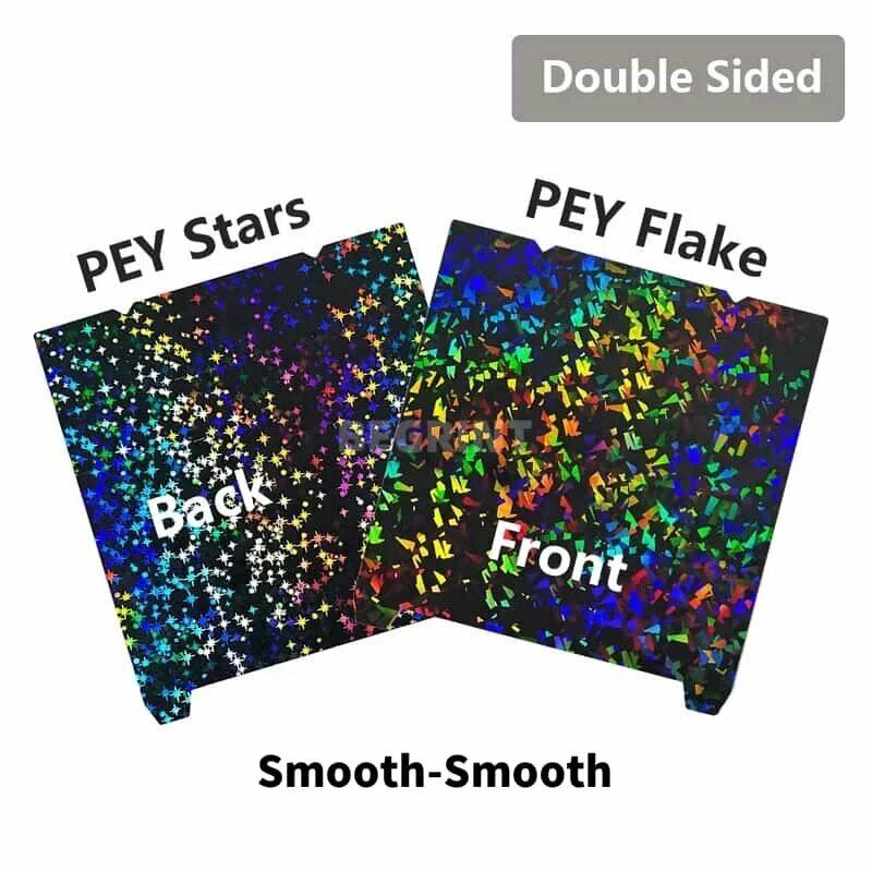 Двусторонняя сборная пластина для Creality K1 K1C 235x235 мм PEY Flake-Stars
