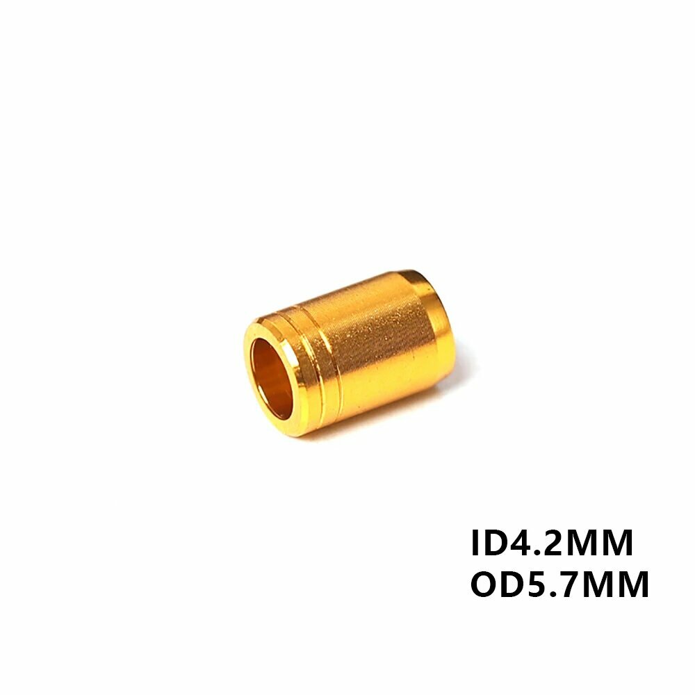 Взрывозащищенное кольцо для стрел из лука, 24 шт, алюминий, синий/красный/золотой/серебристый/зеленый ID4.2 OD5.7 Gold