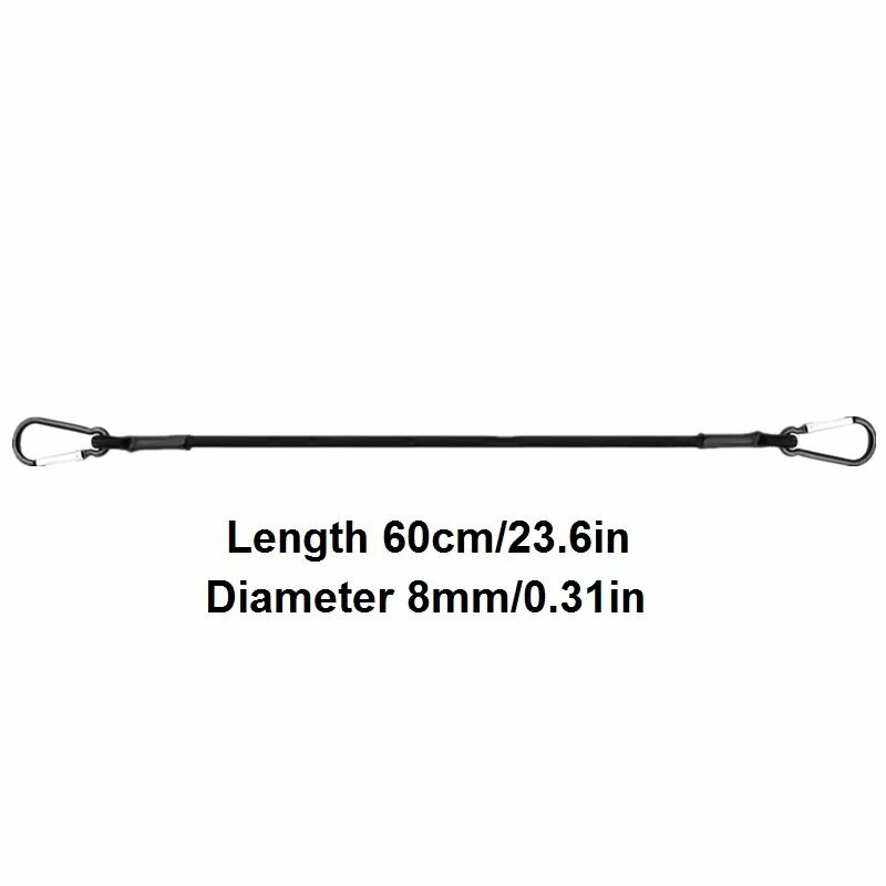30/60/90/120/150 см эластичные веревки 8 мм банджи-шнуры с крючками легкие велосипедные 60CM
