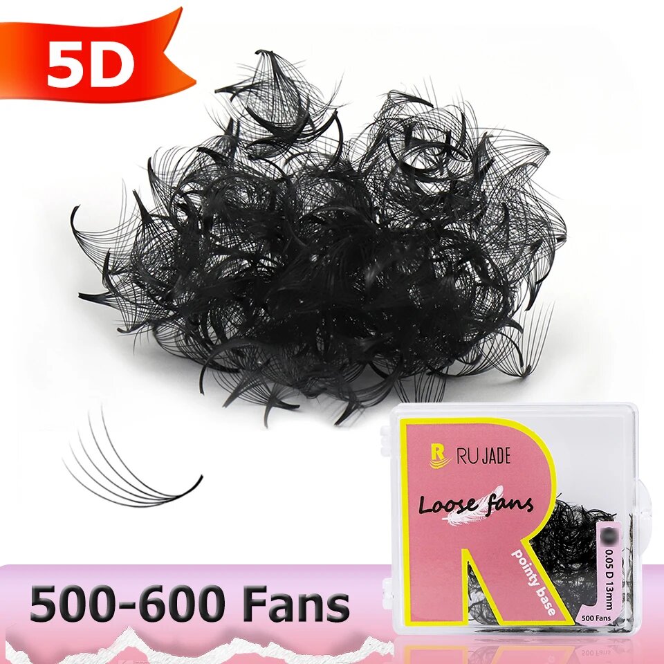 РуJude Веера для наращивания ресниц D изгиб 11 мм 5D (500-600 Fans)