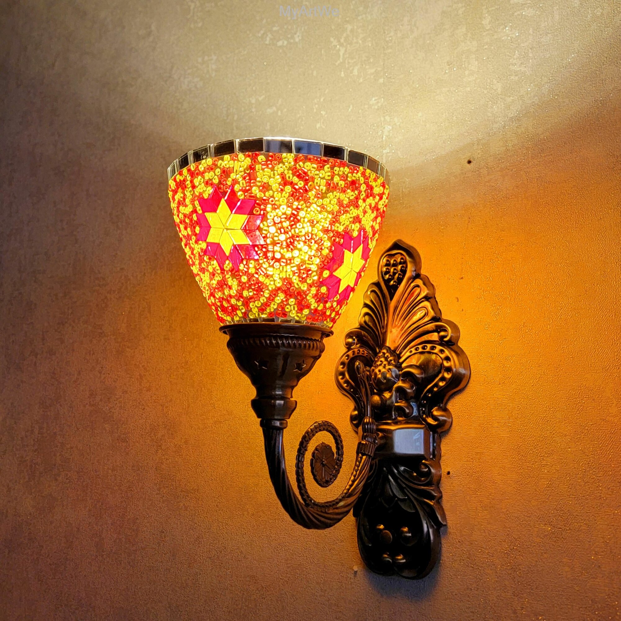 Бра MyArtWe M65W Настенный светильник из турецкой мозаики Мозаичная лампа