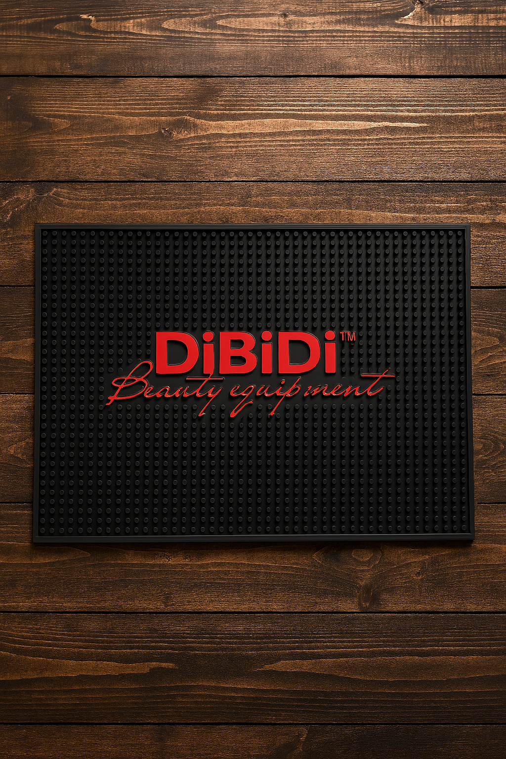 Коврик парикмахерский DiBiDi для инструментов 45x30 см, черный, ПВХ