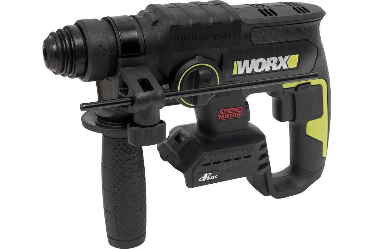 Перфоратор Worx Professional WU387.9, SDS-Plus, бесщеточный, с сумкой