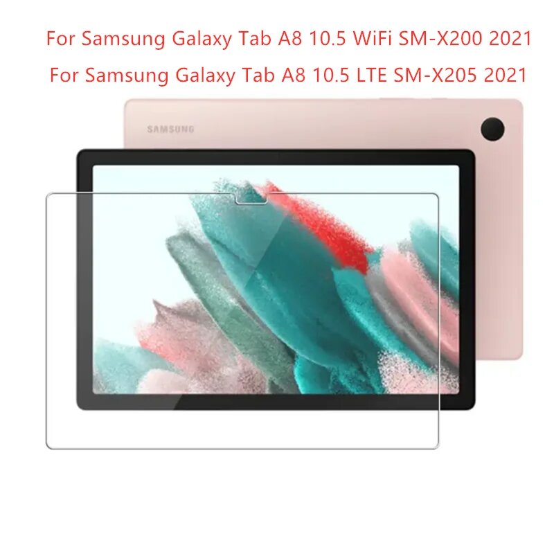 Закаленное стекло для Samsung Galaxy Tab А8 10,5 2021 WiFi SM-X200 Защитная пленка для экрана планшета А8 10,5 LTE SM-X205 Ultra Clear Film
