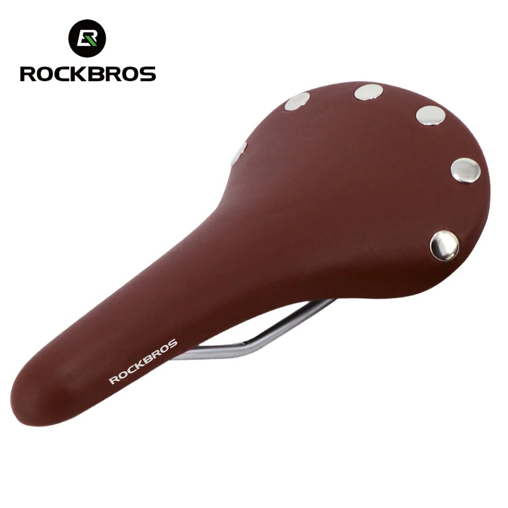 Велоседло ROCKBROS ностальгическое коричневое Style 1-Brown