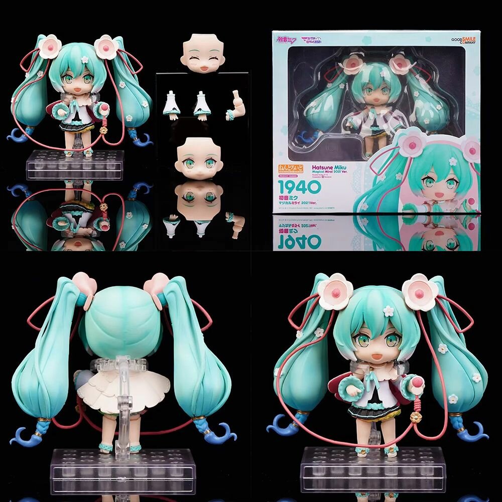 Виртуальный идол Flower miku Пятнадцатая годовщина Q Версия 10CM