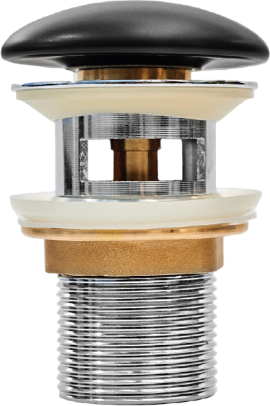 Донный клапан для раковины IDDIS Optima Home OPHBM0Wi88, черный матовый