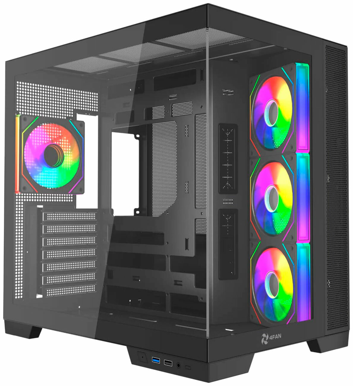 Компьютерный корпус 4FAN Zerphi Black wFans