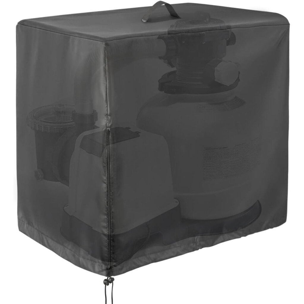 Крышка резервуара для песка с фильтром для плавательного бассейна, защита от солнца, пылезащитная и водонепроницаемая крышка, наземный песчаный фильтр для плавательного бассейна