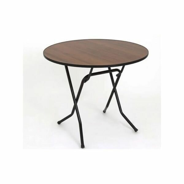 Стол обеденный складной круглый Ривьера 80 см цвет орех