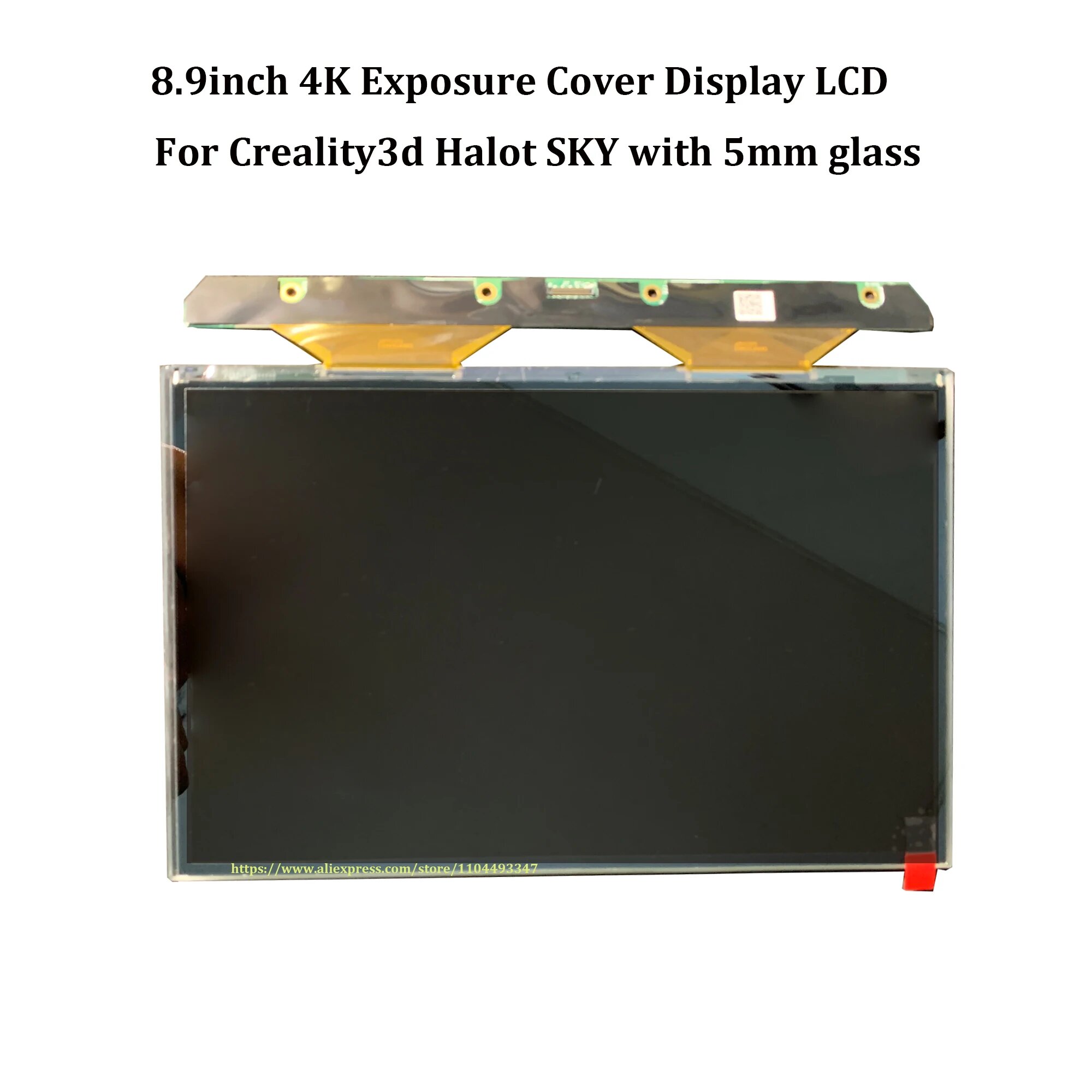 8,9-дюймовый ЖК-дисплей с экспозиционной крышкой 4K для Creality3d Halot SKY со стеклянным компонентом 3D-принтера 5 мм