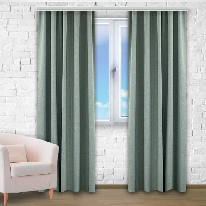 Портьера миртек FLANNEL 2 180х270 1 шт зеленый полиэстер