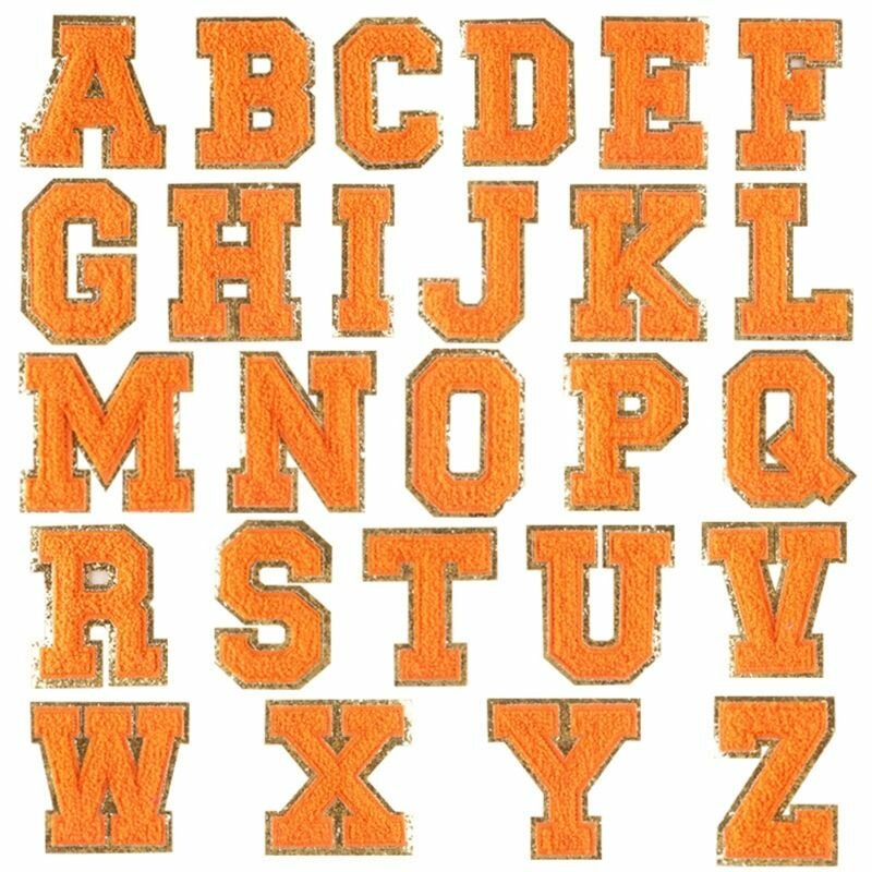 Вышитые буквы аппликации для одежды