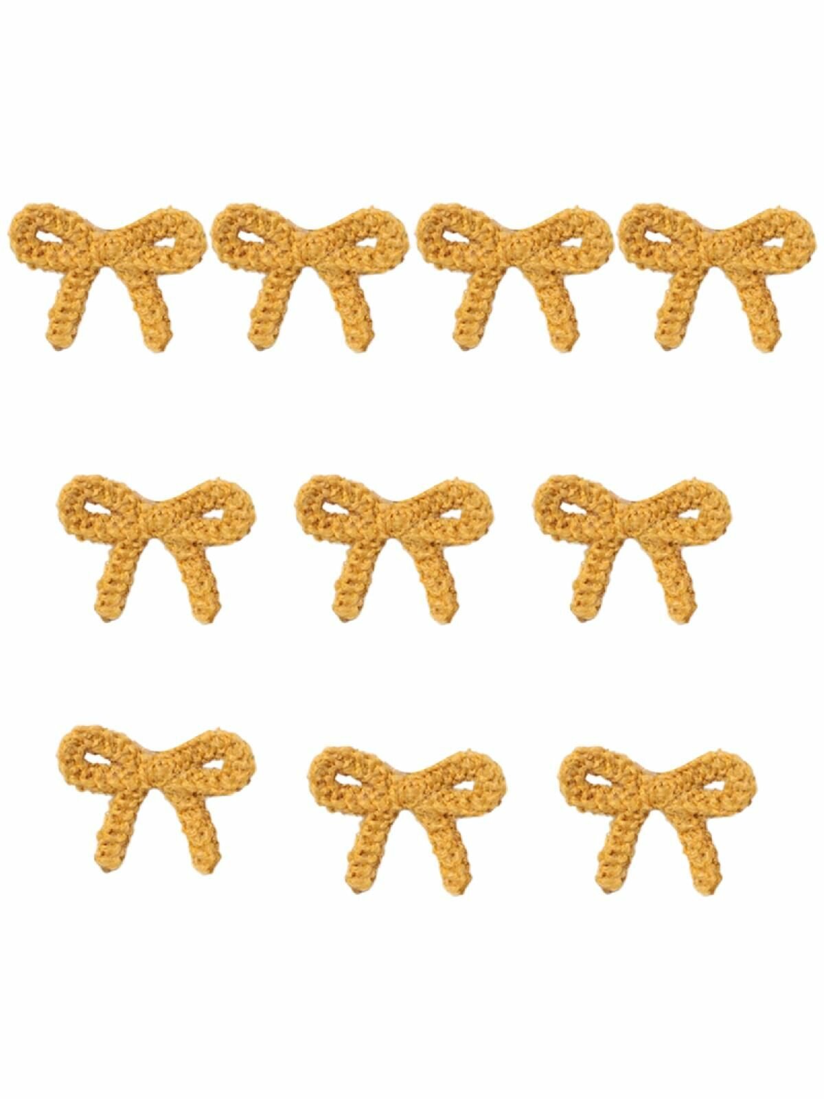 10 шт. Вышитые аппликации банты для одежды