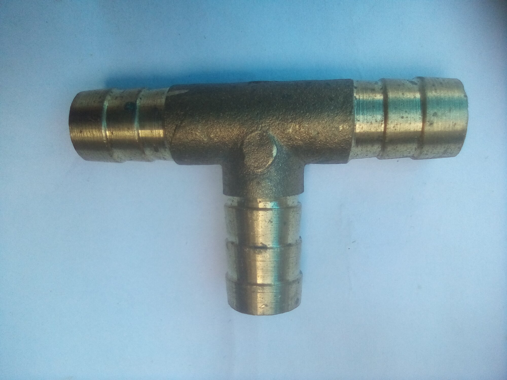 Тройник соединительный "ёлочка" латунный 12х12х12 мм LEXLINE 517746