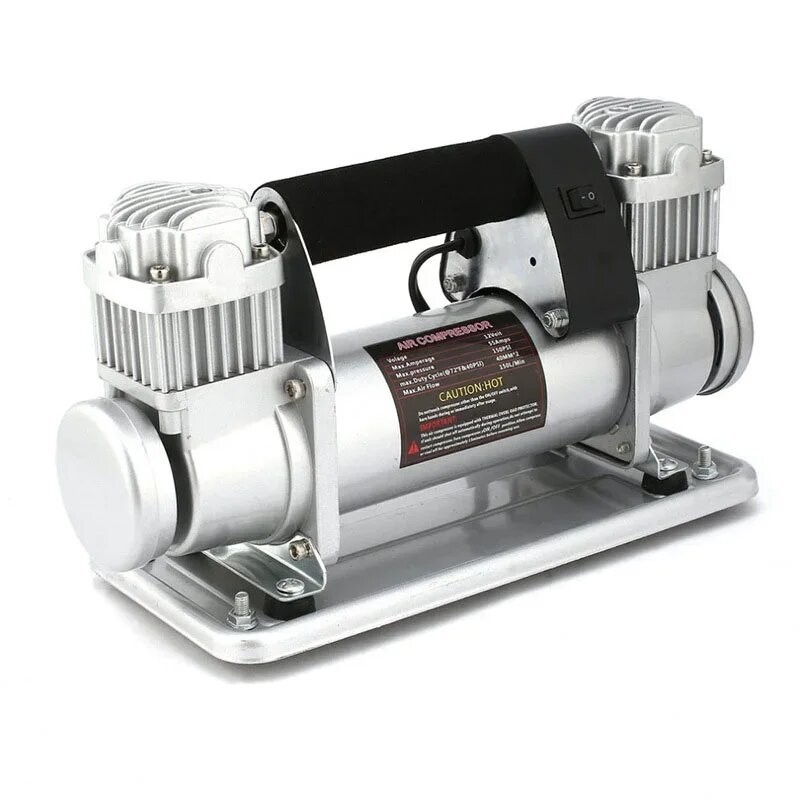 Автомобильный воздушный насос 12V/24V двухцилиндровый, 12V double cylinder