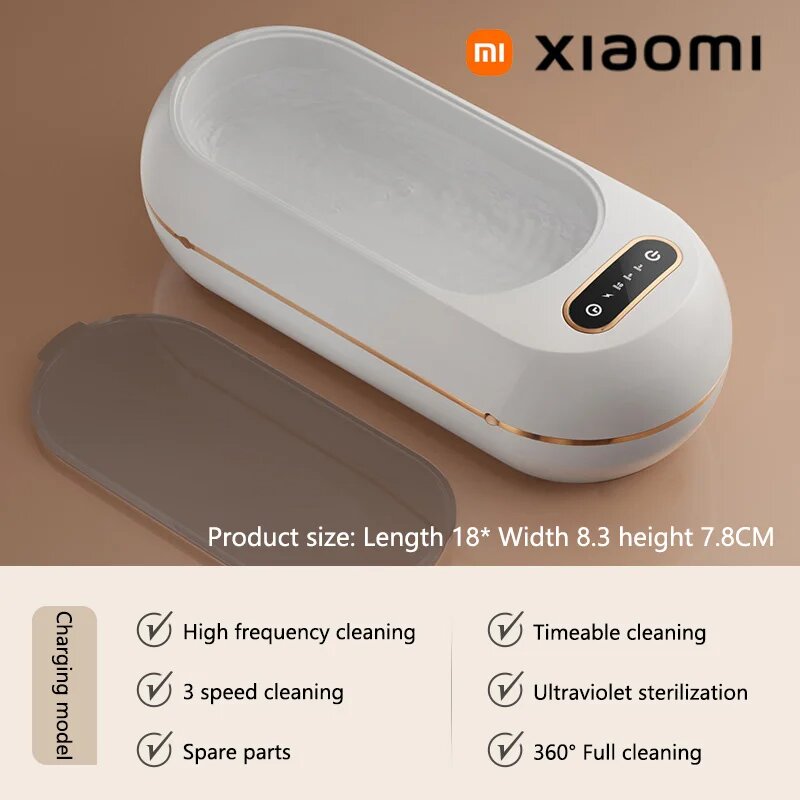 Многофункциональная электрическая коробка для брекетов Xiaomi, коробка для чистки, невидимый фиксатор, машина для чистки зубных протезов, ортодонтический очиститель ювелирных изделий, Белый