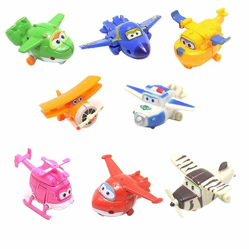 Набор фигурок мини самолет Фигурка воздушное судно 8шт (5см, пакет)