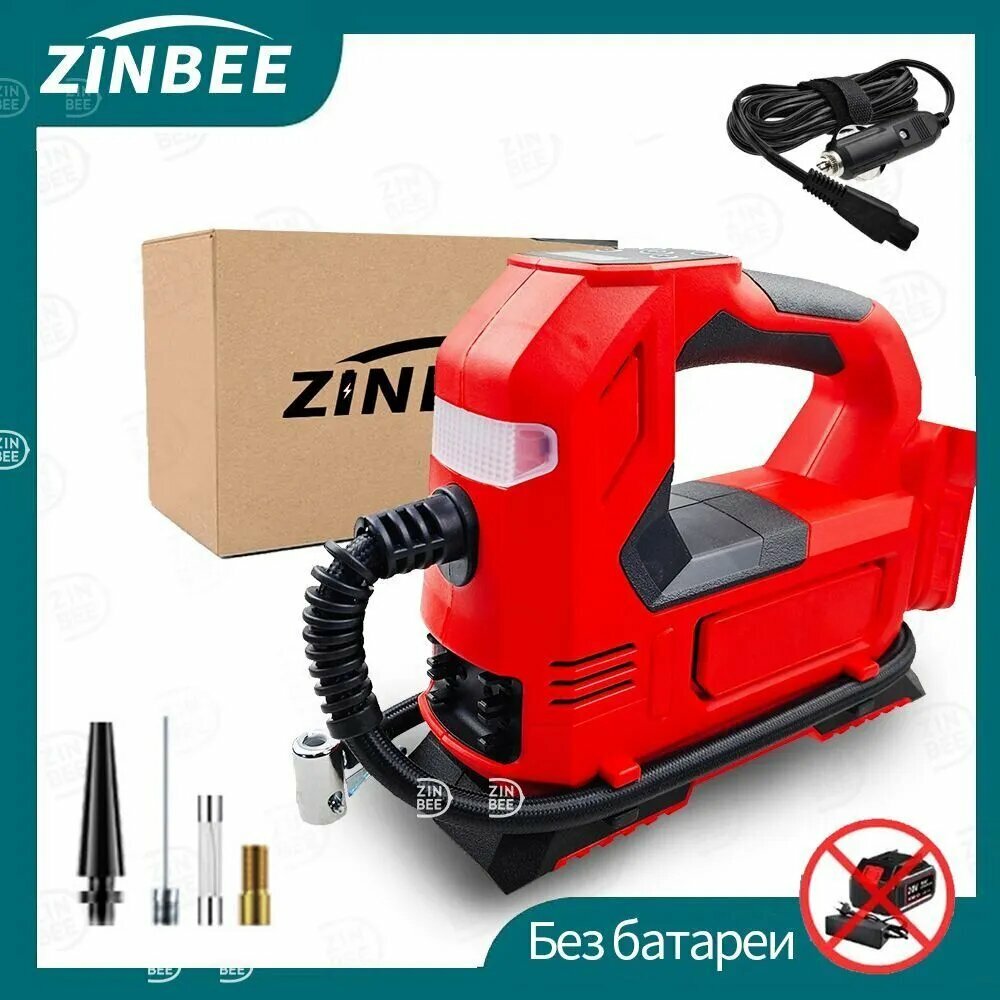 Литиевый аккумулятор 18V беспроводной электрический воздушный компрессор пневматический насос,0 Батарейки