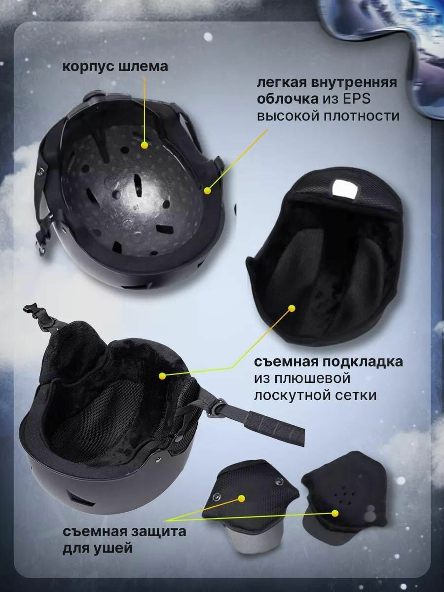 Нашлемник горнолыжный