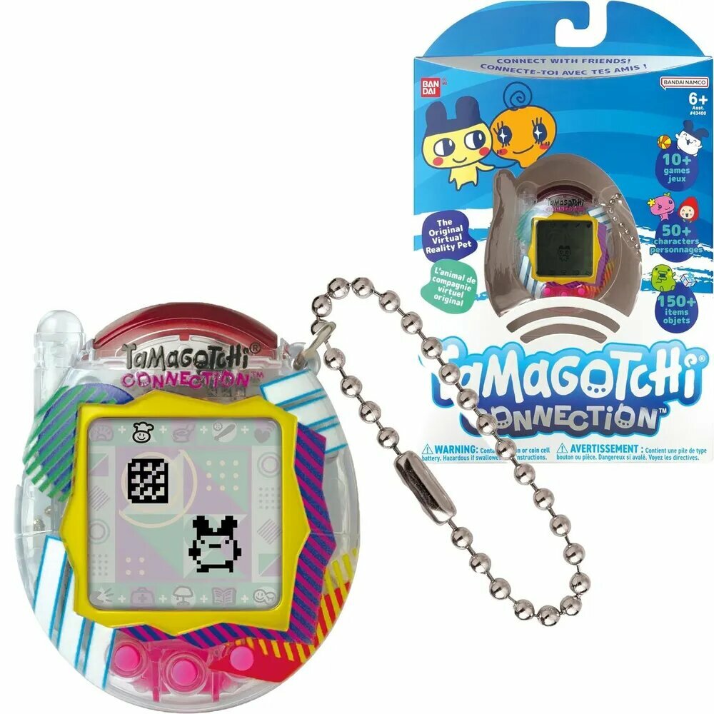 Виртуальный питомец Bandai Tamagotchi Connection- Clear Retro