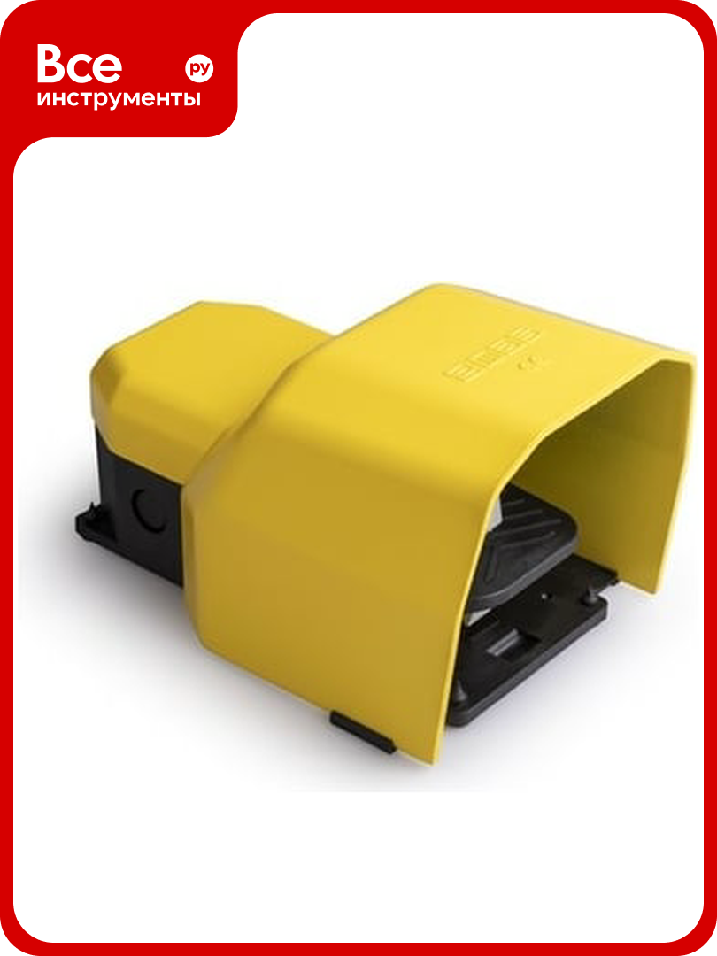 Педаль-выключатель Emas с защитной крышкой 2x1НО+1НЗ, 250 В, 4 А PDKS11GX10, 250, алюминиевый, степень защиты