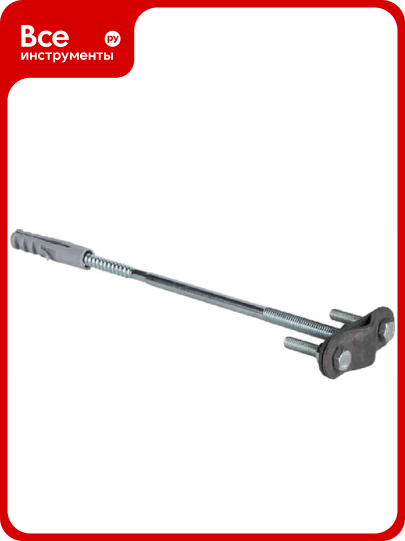 Фасадный держатель молниепроводника Protectpro 8-12мм H=200мм, оцинкованный