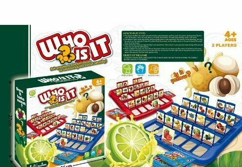 Настольная игра Фруктовая версия Угадайте, кто я./Guess who I am in the fruit version desktop game