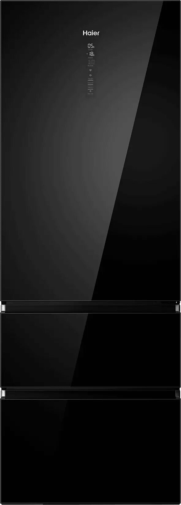 Многокамерный холодильник Haier A4F745CGBGRU1, черный, 463л, инвертор