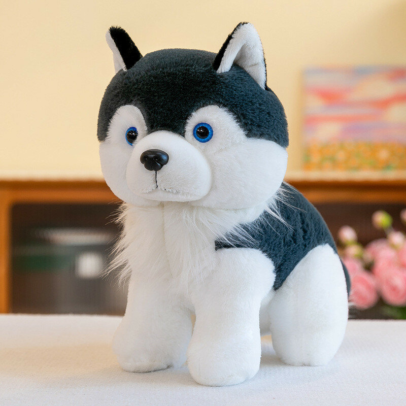 Мягкая большая игрушка-губка с изображением хаски, подушка для объятия и сна, идеально подходит для вечерних снов