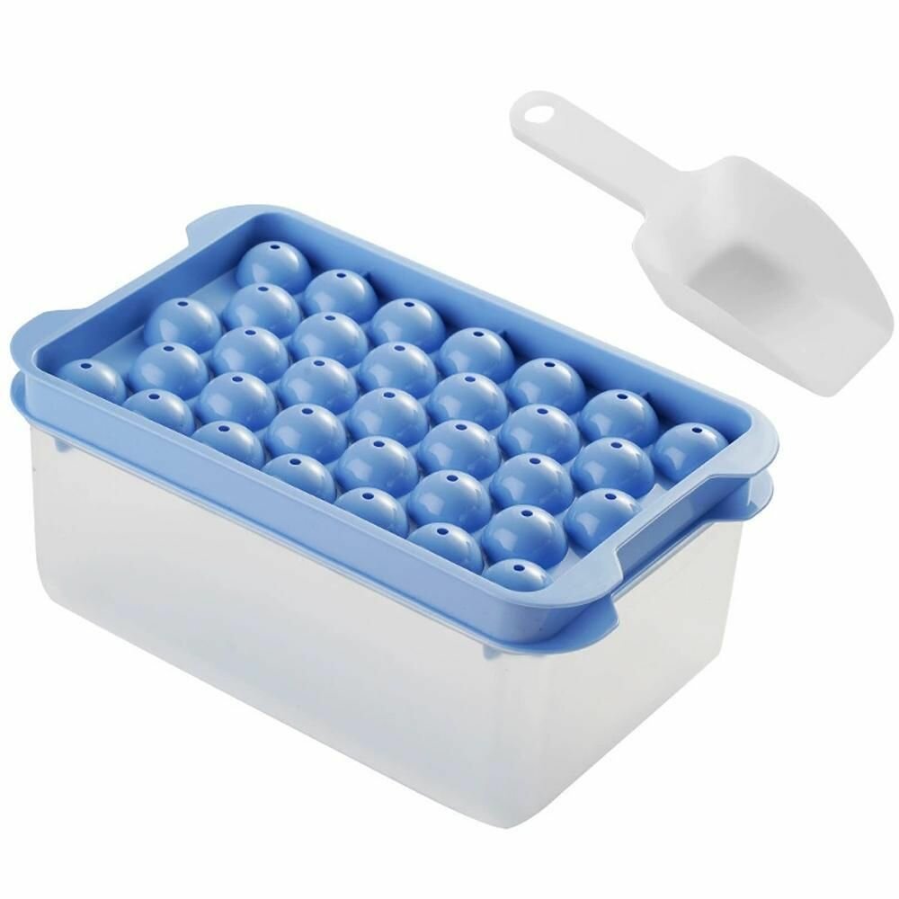 Форма для льда с контейнером и крышкой Qupi / Формочки для заморозки