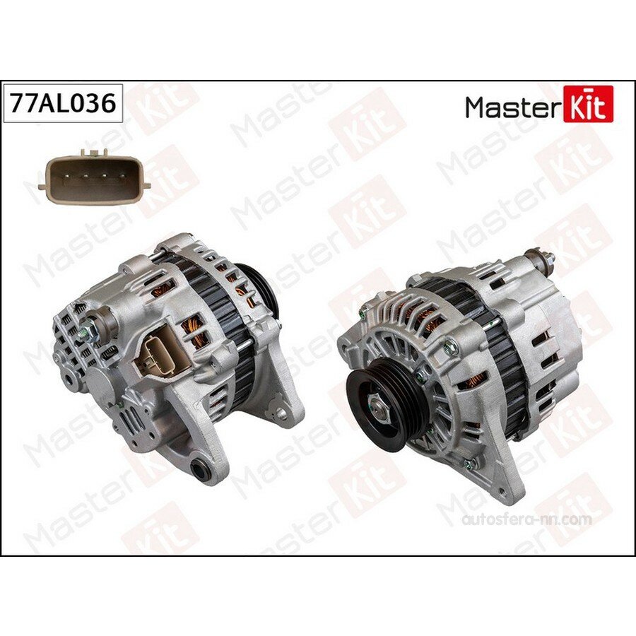 MASTERKIT 77AL036 77AL036 генератор\ MITSUBISHI CARISMA, COLT, LANCER (14V 85A)