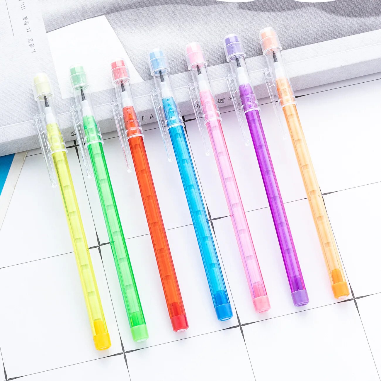 7 штук милых механических карандашей HB