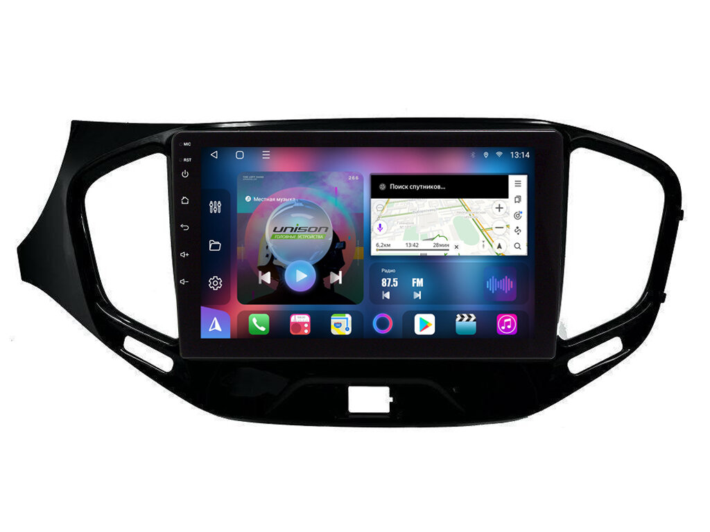 Штатная магнитола Lada Vesta 2015-2022 UNISON 09A6 6Gb/128Gb, 8 ядер (1205M-09HA6)