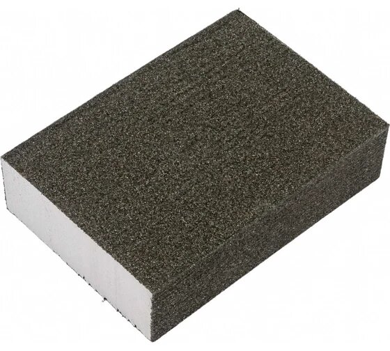 Губка шлифовальная четырехсторонняя (100х68х26 мм; Р120) мастер Зубр 35611-120