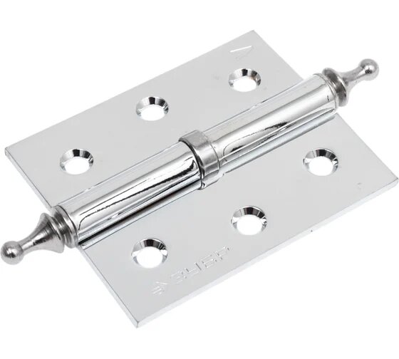 Дверная разъемная петля Зубр Эксперт 1 подшипник цвет хром CP левая с крепежом 75x63x2.5 мм 2 шт. 37605-075-2L