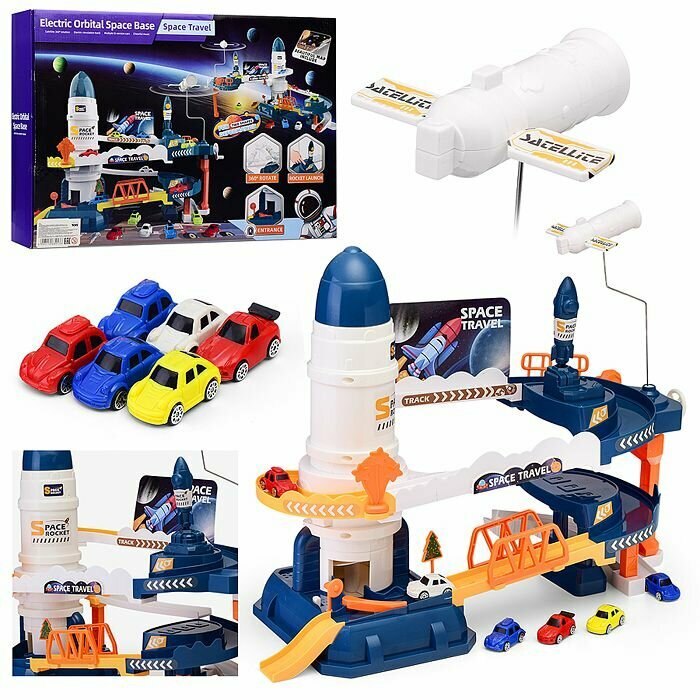 Игрушечный трек Oubaoloon "Космическая станция", в коробке