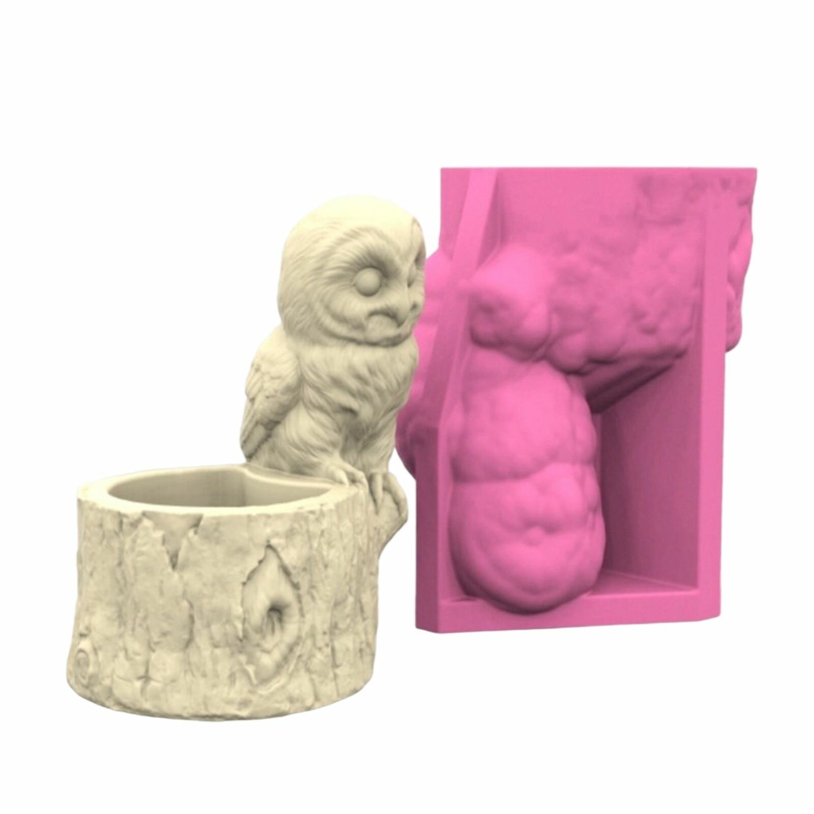 Креативные силиконовые формы для вазонов и горшков в форме совы