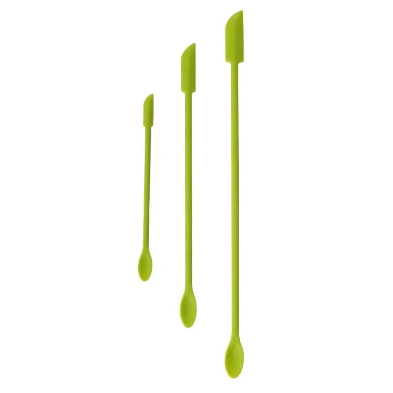 Силиконовый мини-скребок, набор из 3 штук Зеленый, green26
