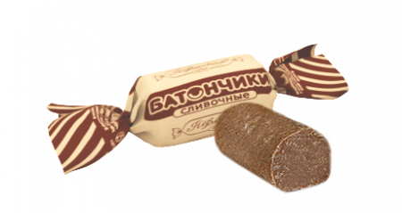 Конфеты Батончики сливочные, 1 кг