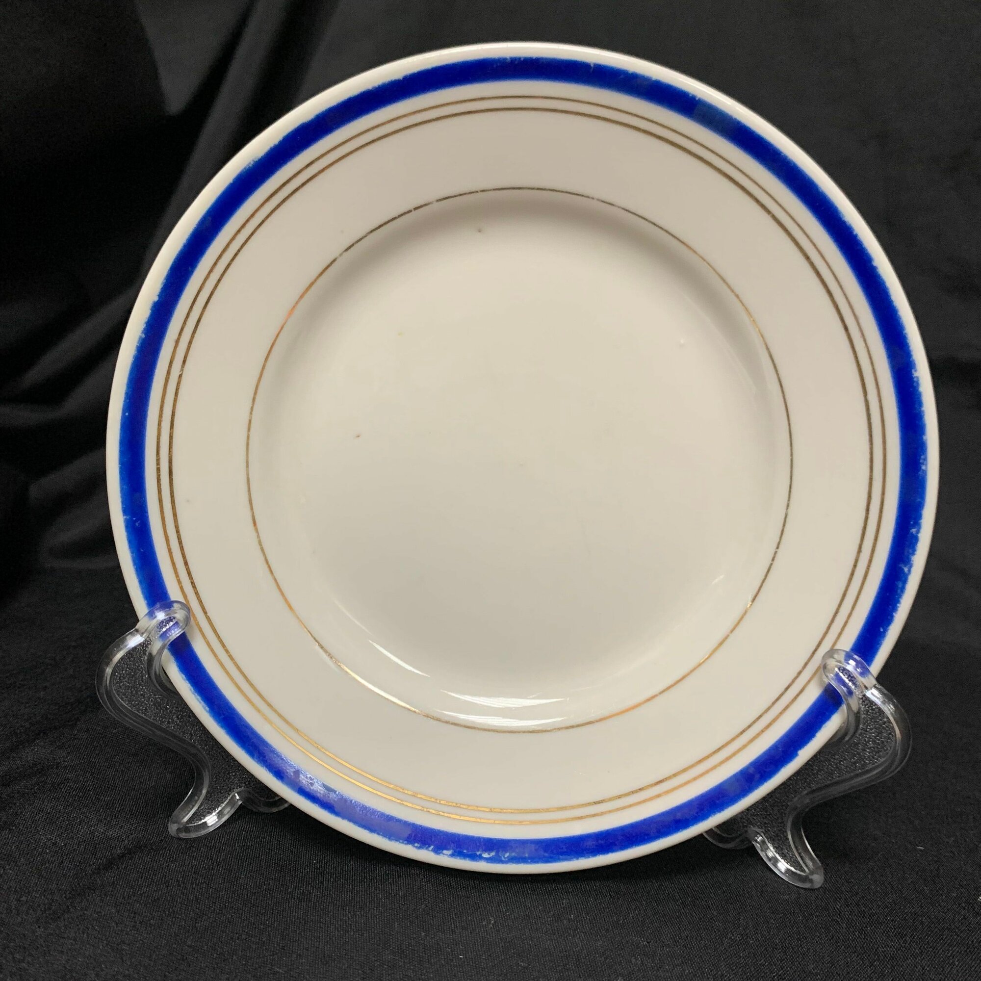 Фарфоровая пирожковая тарелка Вербилки 1938 год